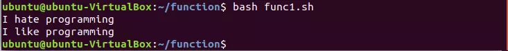 Bash Functions مان اسٽرنگ کي ڪيئن واپس ڪجي 313_1
