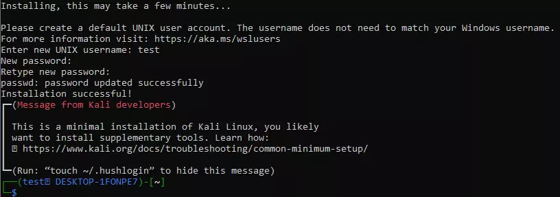 Kenya Kali Linux ho Windows u sebelisa WSL 3148_11