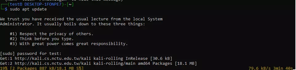 Suiteáil Kali Linux ar Windows ag baint úsáide as WSL 3148_12
