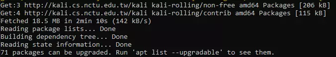 Wụnye Kali Linux na Windows site na iji WSL 3148_13