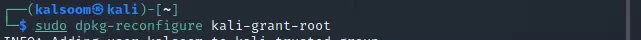 ฉันจะขออนุญาตรูทใน Kali Linux ได้อย่างไร 3153_2