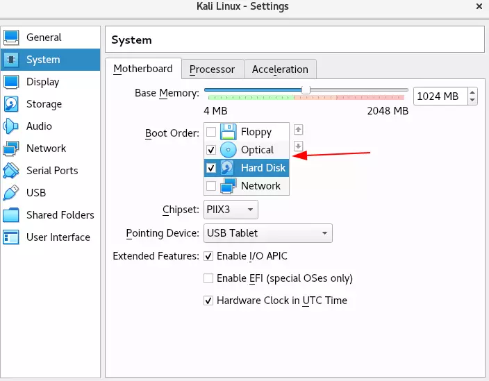 របៀបត្រាប់តាម Kali Linux ជាម៉ាស៊ីននិម្មិត 3154_9