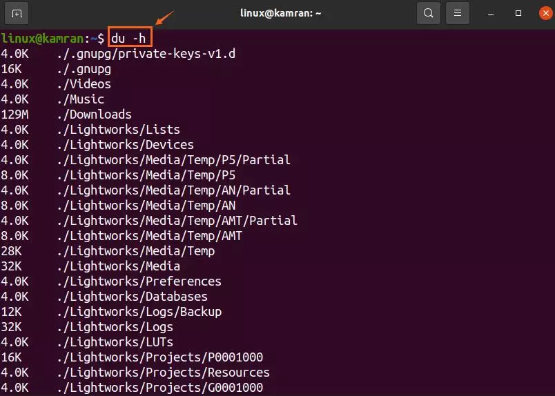 Kiel kontroli la diskospacon en Ubuntu 20.04 kaj 20.10? 3184_4