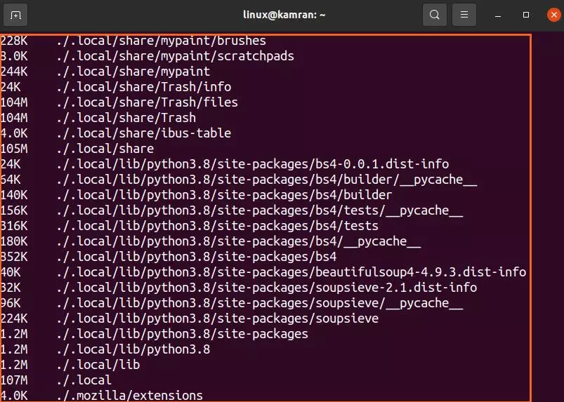 Come controllare lo spazio su disco in Ubuntu 20.04 e 20.10? 3184_5