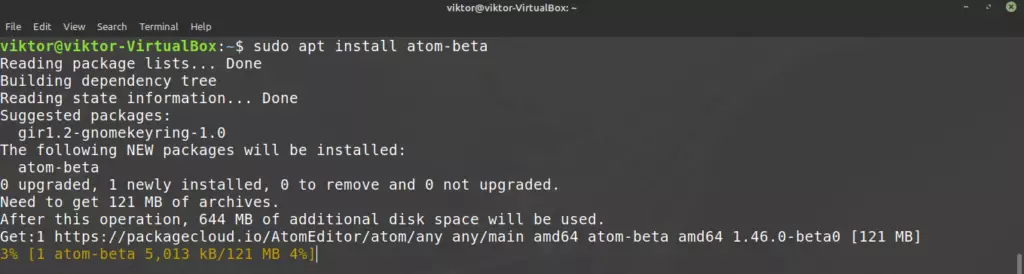 Ungasifaka kanjani futhi usebenzise i-Atom Text Editor ku-Linux Mint 3197_8