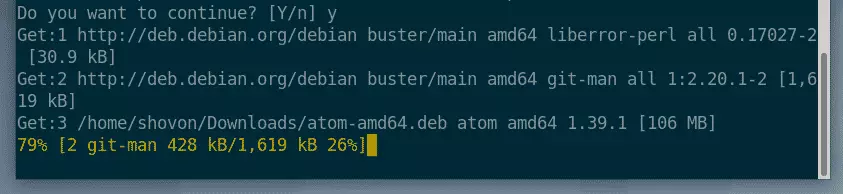 Instalando o Atom Text Editor no Debian 10 3198_9