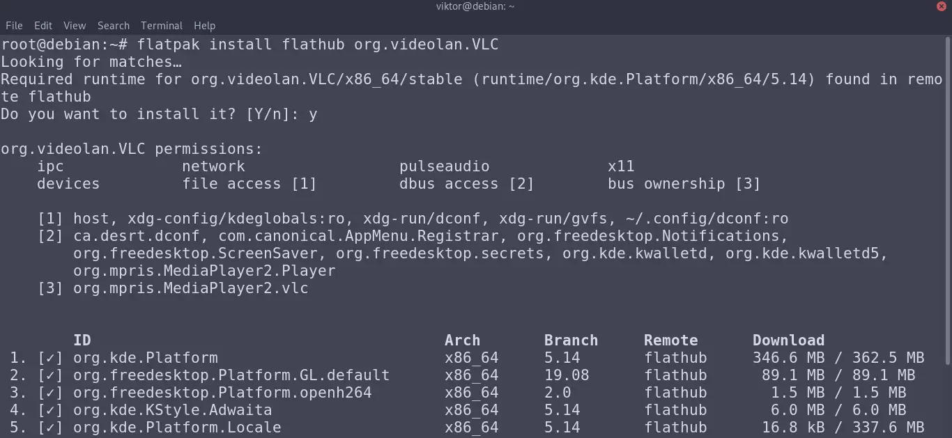 Hogyan telepítsem a VLC-t a Debianban 3202_9