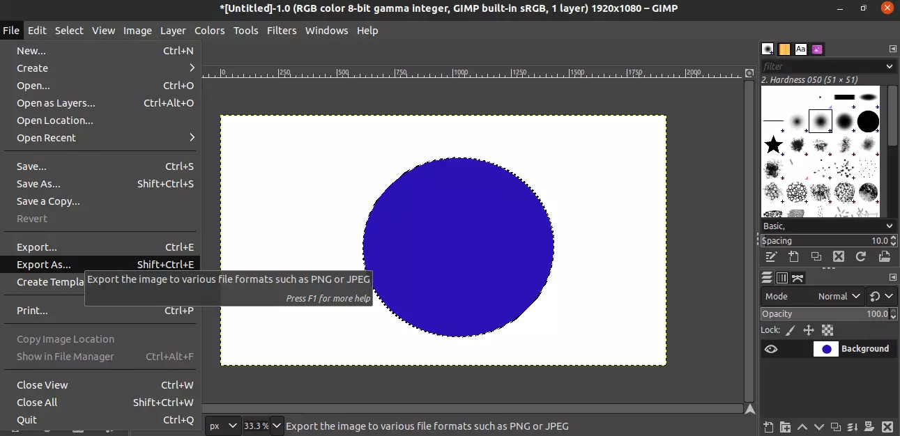 GIMP: Kumaha Ngagambar Lingkaran 3210_13