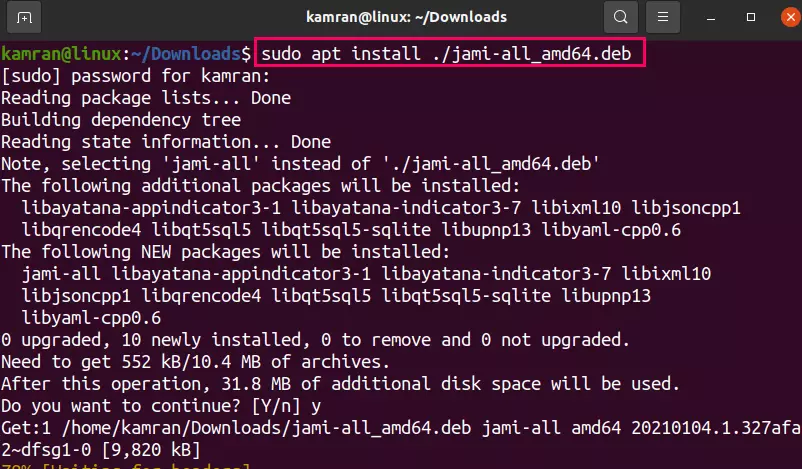 Как да инсталирате Jami (Ring) на Ubuntu 20.04 – алтернатива на Skype 3218_8