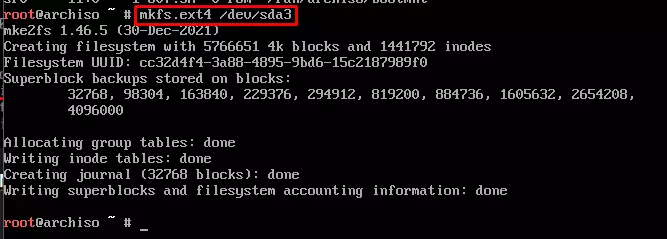 Yadda ake shigar Arch Linux daga USB 3222_23