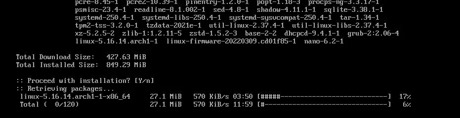 Kuinka asentaa Arch Linux USB:ltä 3222_28