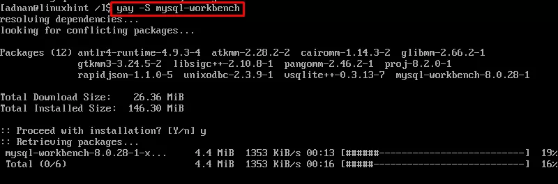 ਆਰਕ ਲੀਨਕਸ 'ਤੇ MySQL ਵਰਕਬੈਂਚ ਨੂੰ ਕਿਵੇਂ ਸਥਾਪਿਤ ਕਰਨਾ ਹੈ 3223_5