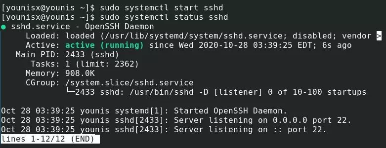 Instale e configure o servidor SSH en Arch Linux 3227_4