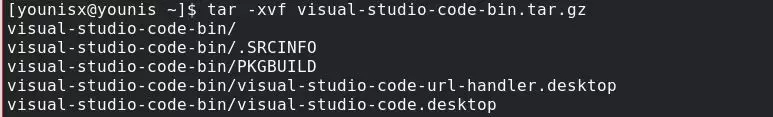 ArchLinux वर व्हिज्युअल स्टुडिओ कोड एडिटर कसे स्थापित करावे 3231_7