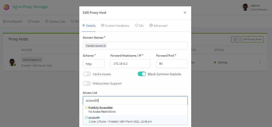 Comment utiliser le gestionnaire de proxy Nginx 3249_9