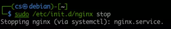 Linux'ta Nginx Web Sunucusunu Başlatın, Durdurun ve Yeniden Başlatın 3255_4