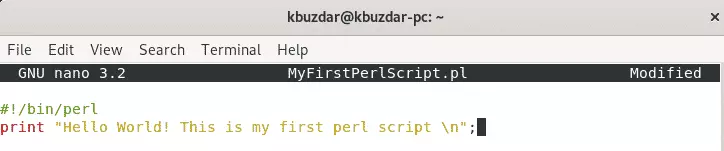 كيفية إنشاء نص Perl وتشغيله في دبيان 10 3261_8