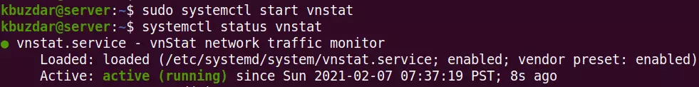 Мониторинги трафики шабака бо vnStat дар Ubuntu 20.04