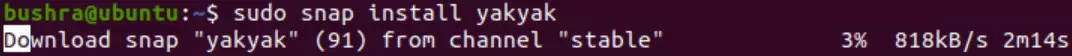 Giunsa ang Pag-install sa YakYak sa Ubuntu 20.04 3268_7