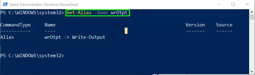 نام مستعار PowerShell | راهنمای دقیق 3290_6