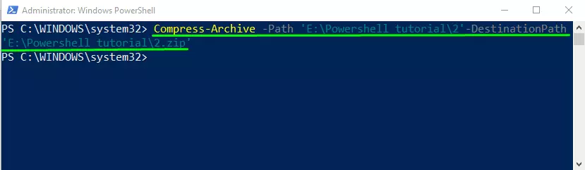 Kiel zipi dosieron en PowerShell? 3293_2