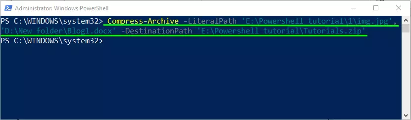 Como compactar um arquivo no PowerShell? 3293_6