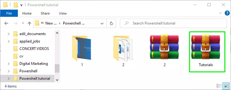 PowerShell-ൽ ഒരു ഫയൽ എങ്ങനെ സിപ്പ് ചെയ്യാം? 3293_7