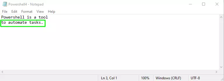 Giunsa Pagdugang ang Data sa usa ka File Gamit ang PowerShell 3294_5