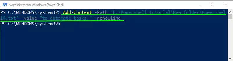 Giunsa Pagdugang ang Data sa usa ka File Gamit ang PowerShell 3294_6