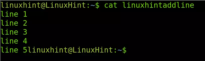 Comment ajouter une ligne à la fin d'un fichier sous Linux 32_7