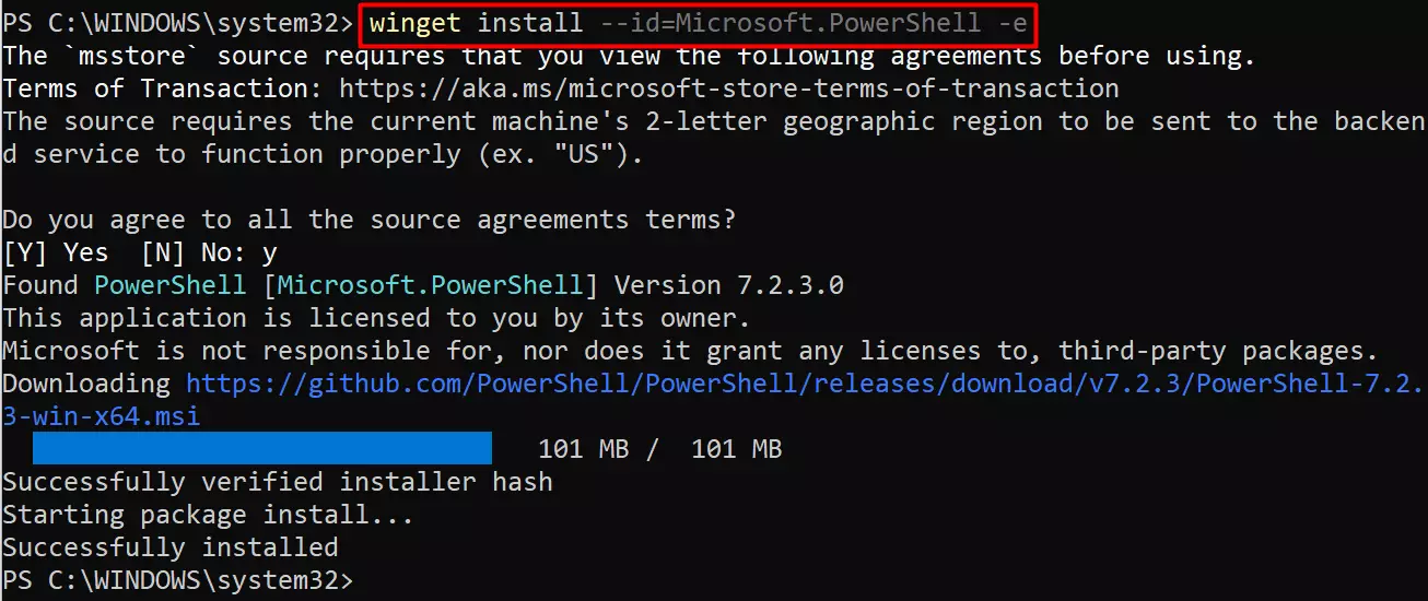 Jinsi ya kusasisha PowerShell 3300_12