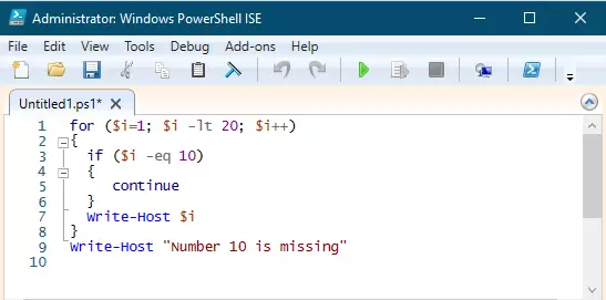 สำหรับลูปใน PowerShell 3302_12