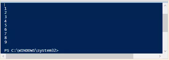 Le haghaidh Lúb i PowerShell 3302_5