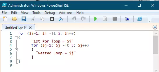 ສໍາລັບ Loops ໃນ PowerShell 3302_6