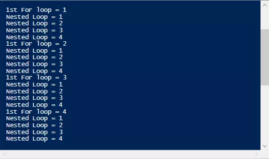 په PowerShell کې د لوپس لپاره 3302_7