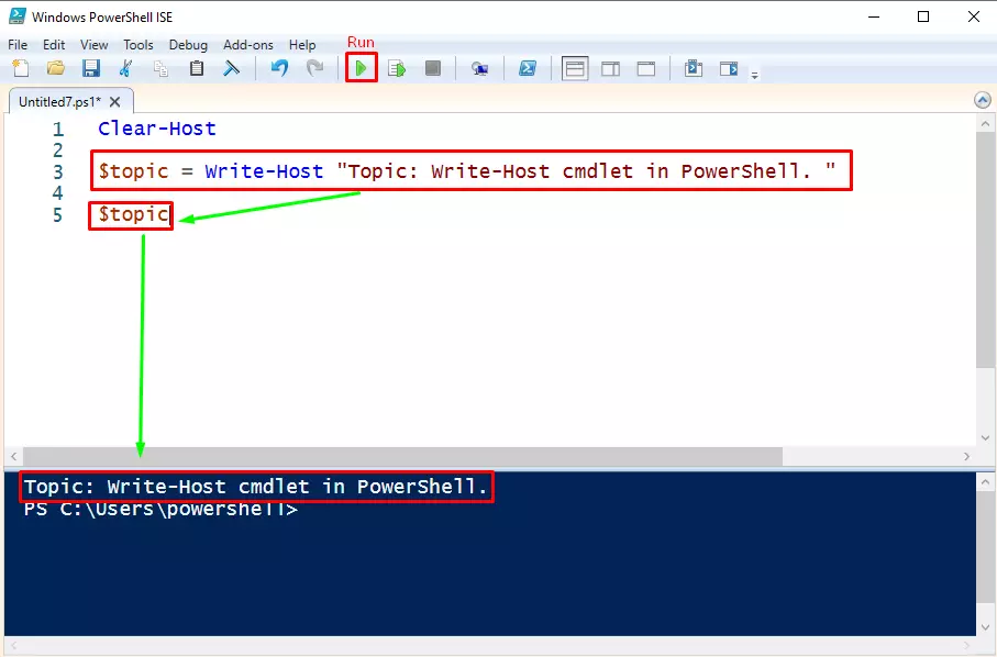 PowerShell मा लेख्नुहोस्-होस्ट cmdlet 3306_1