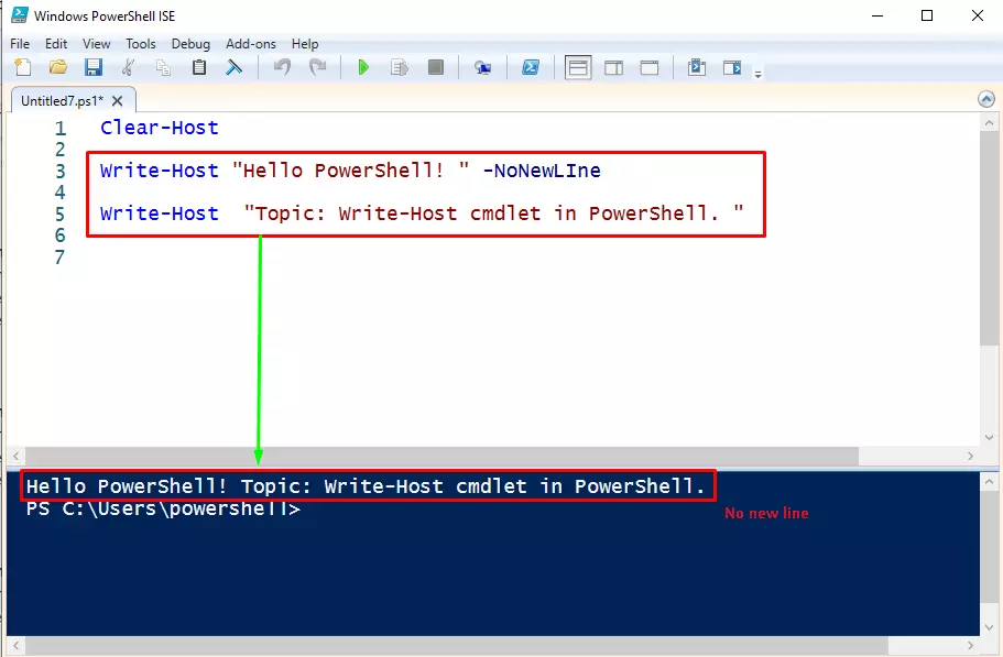 Di PowerShell de cmdlet binivîsin-Host 3306_2