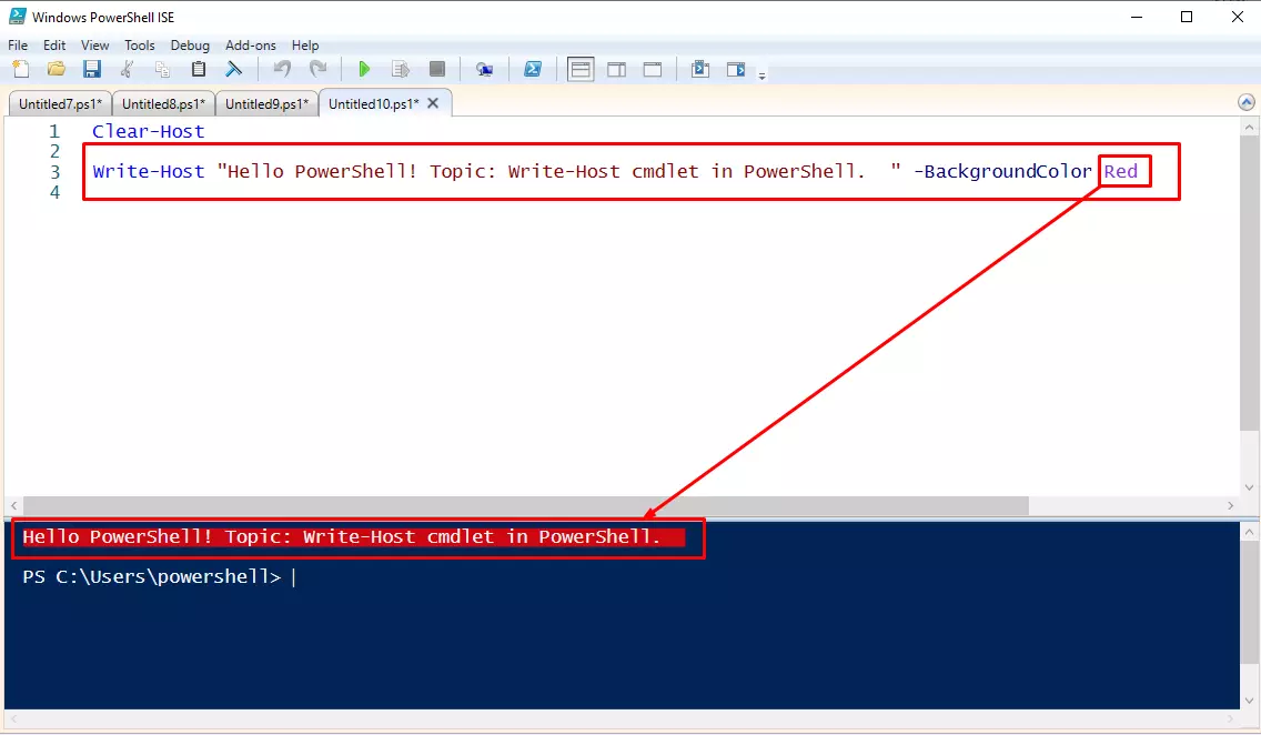 Polecenie cmdlet Write-Host w PowerShell 3306_6