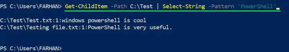 Ako používať PowerShell grep Equivalent 3309_2