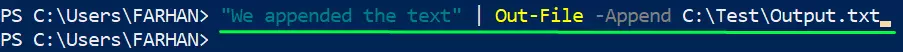 PowerShell માં ફાઇલને કેવી રીતે આઉટપુટ કરવી? 3310_5