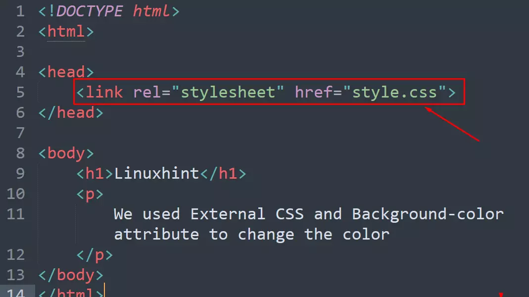 Hvordan endre bakgrunnsfarge i HTML 3319_5