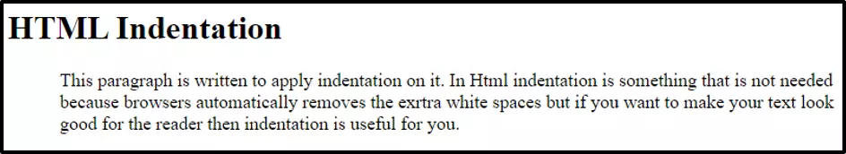 HTML இல் உள்தள்ளுவது எப்படி 3323_2