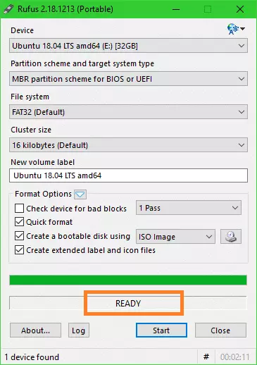 Rufus Bootable USB fir Ubuntu 18.04 LTS z'installéieren 3331_22