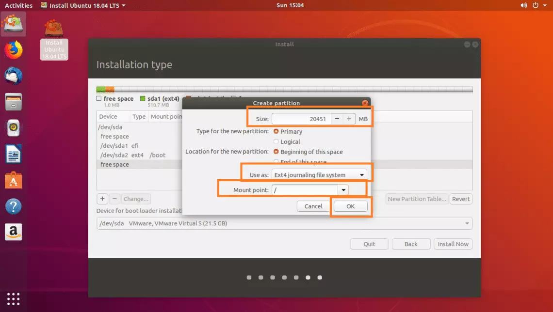 Ubuntu 18.04 LTS انسٽال ڪرڻ لاءِ روفس بوٽبل USB 3331_36