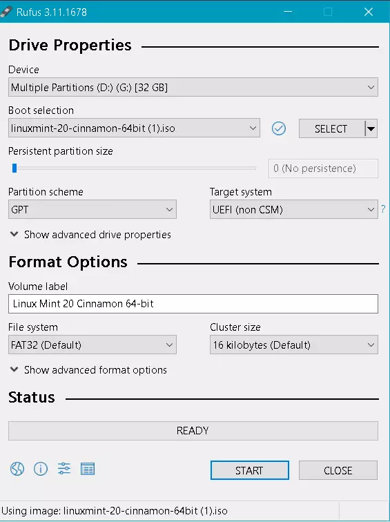 如何從 USB 安裝 Linux Mint 20 3332_1