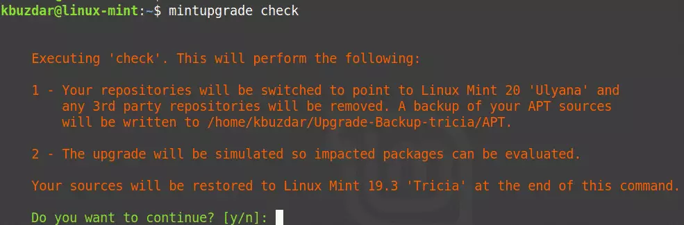 Mise à niveau de Linux Mint 19.3 vers Linux Mint 20 3335_3