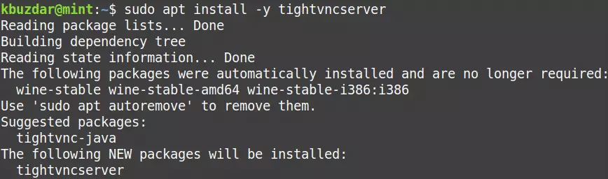 Sanya VNC Server akan Linux Mint 20 3346_2