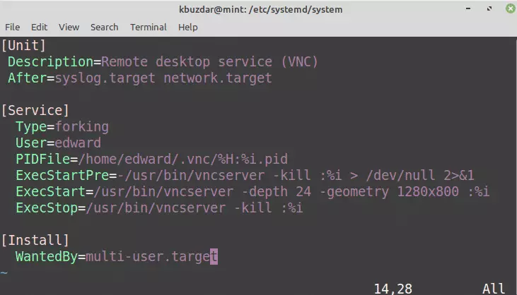 Сервери VNC дар Linux Mint 20 насб кунед 3346_8