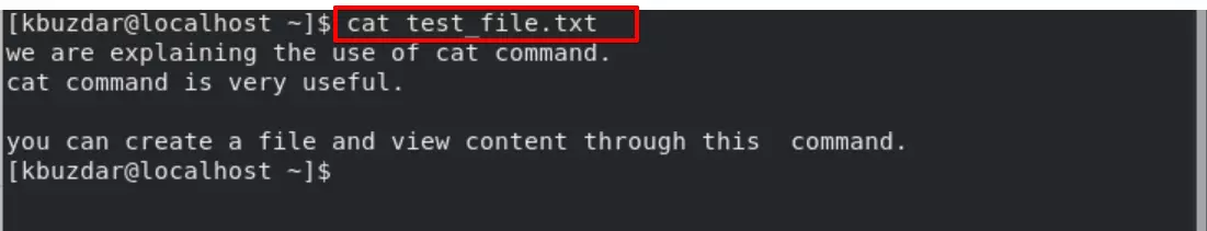 Linux Cat Command Dæmi