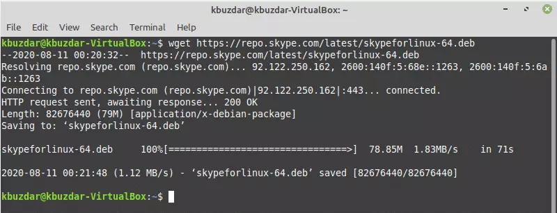 Si të instaloni Skype në Linux Mint 20 3350_3